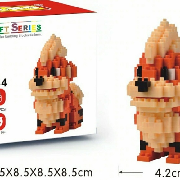 Pokemon | Other | Growlithe Pokemon Lego Nano Blocks | Poshmark